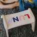 Custom Name Puzzle Stool - Name Stool - Wooden Stool - Personalized ...