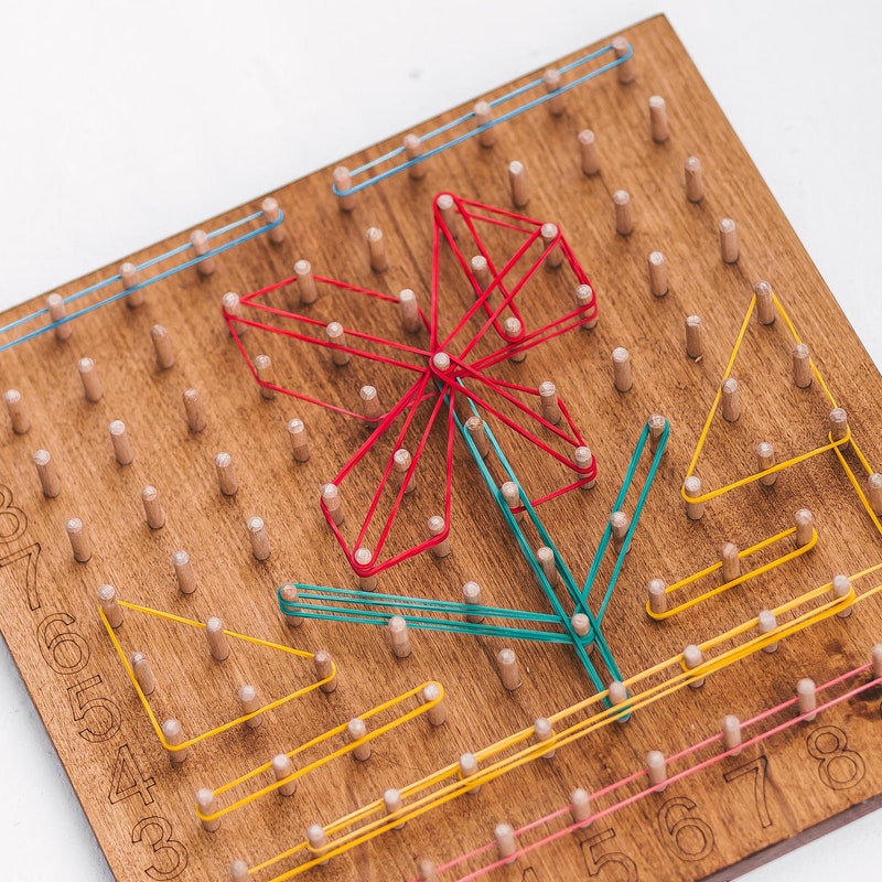 Wood Geoboard - Etsy