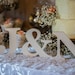 Custom Couple Initials - Wooden Letters Valentines Day Gift or Wedding ...