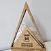 Handcrafted Wooden Award, Triangle Shaped Award, Modern Solid Wood and ...