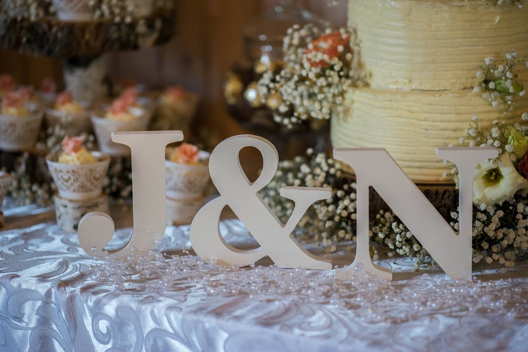 Wedding Initials - Wood Letters Wedding Décor - Personalized Bride and ...