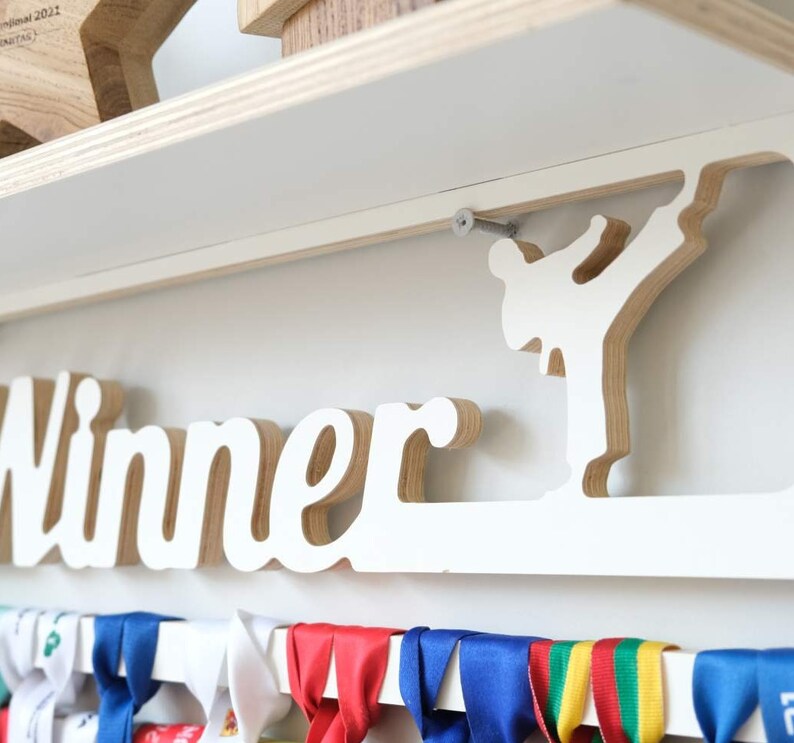 Kids Medal Display Hanger With Custom Name Unique Sports - Etsy