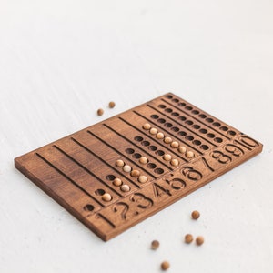 Montessori Math Manipulative, Wooden Numbers and Counting, Waldorf ...