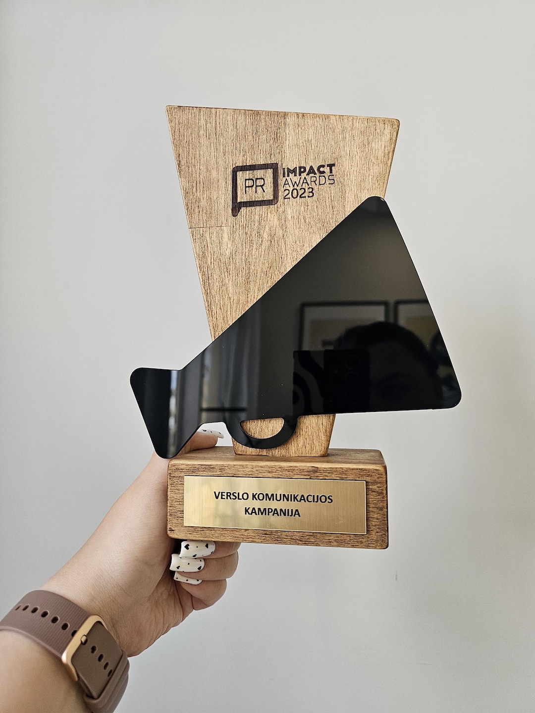 Custom Engraved Wooden Trophy, Megaphone Award, Unique Handcrafted ...