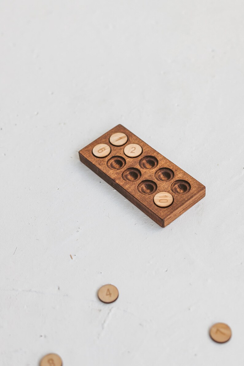 Wooden Ten Frame Kids Learning Montessori Numbers and - Etsy