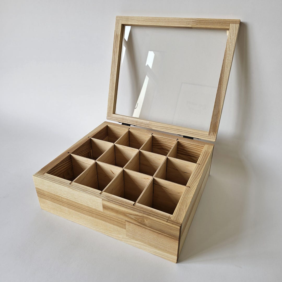 Wooden Box - Tea Organizer, Tea Box, Tea Bag Holder, Kitchen Decor ...