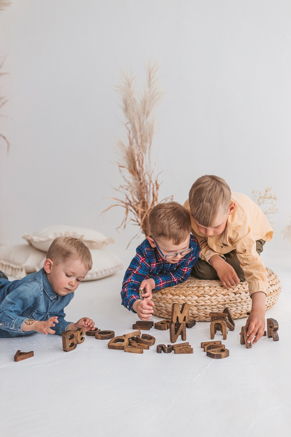 Wooden Letters for Montessori Alphabet Kids Learning With - Etsy