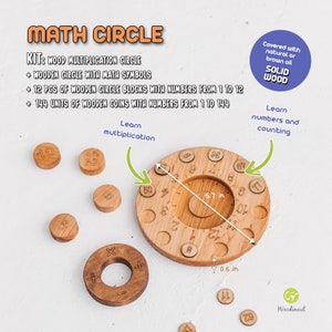 Math Ring for Numbers and Counting - Wooden Circle by Montessori Math ...