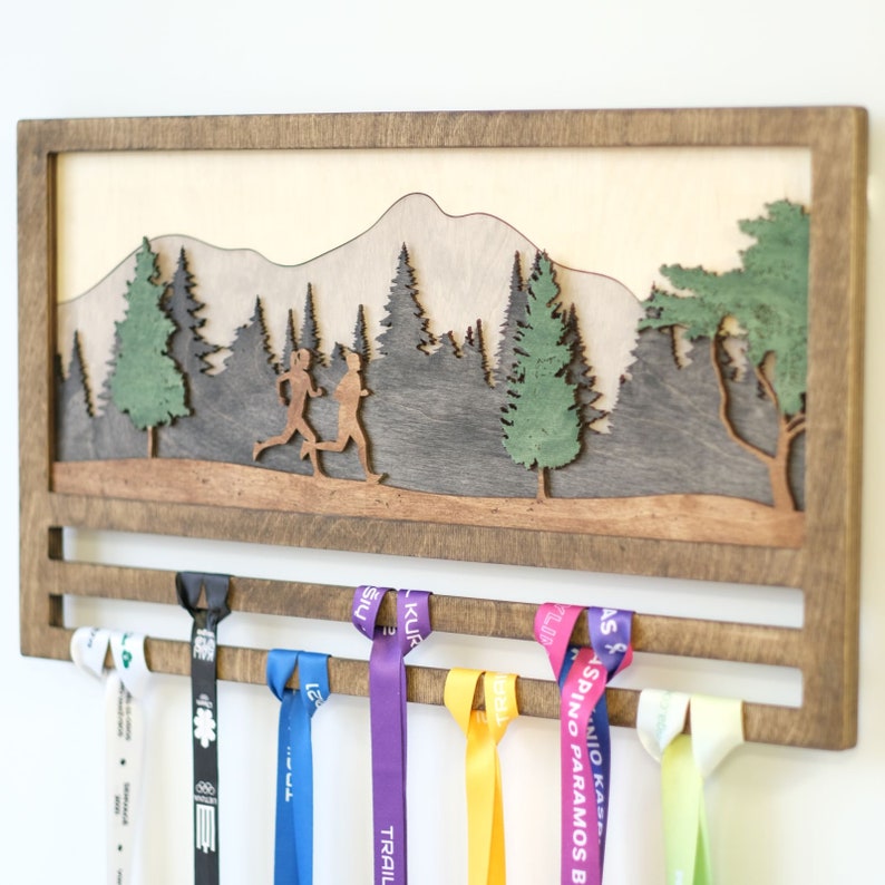 Running Medal Holder - Custom Marathon Display - Custom Race Medal ...