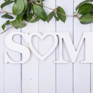 Personalized Wooden Letters - Couples Initials With Heart - Valentines ...