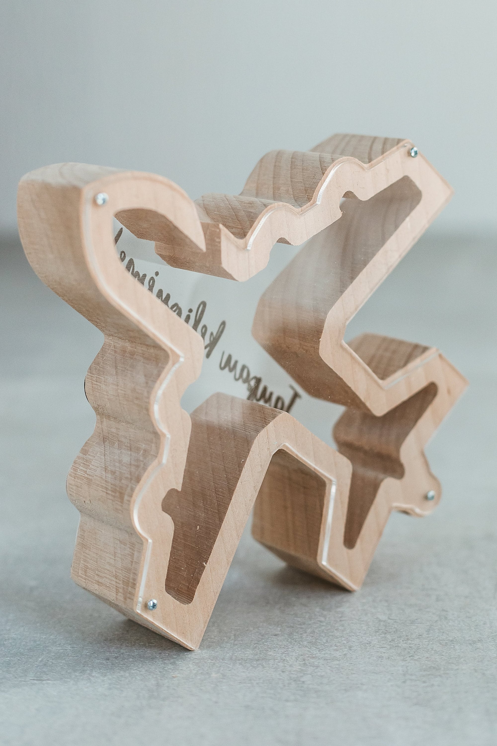 Airplane piggy bank Personalized text on Wooden piggy bank | Etsy