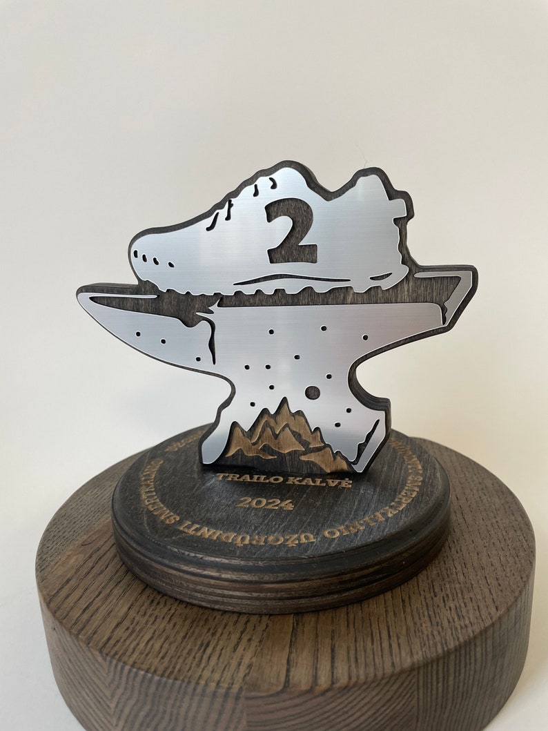 Wooden Sneaker Trophy, Golden Shoe Award, Engraved Custom Wooden Trophy ...