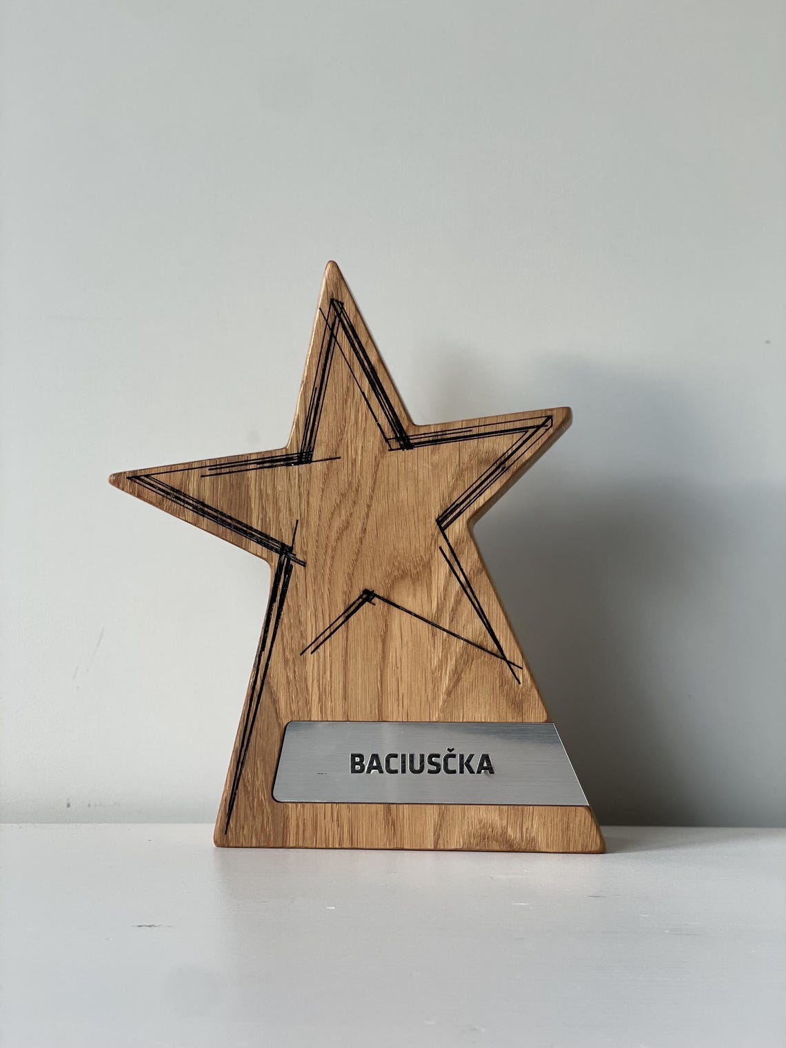 Custom Star Trophy - Sports Trophies, Corporate Gifts, Engraved Wooden ...