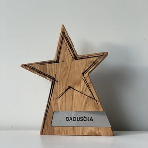 Custom Star Trophy - Sports Trophies, Corporate Gifts, Engraved Wooden ...