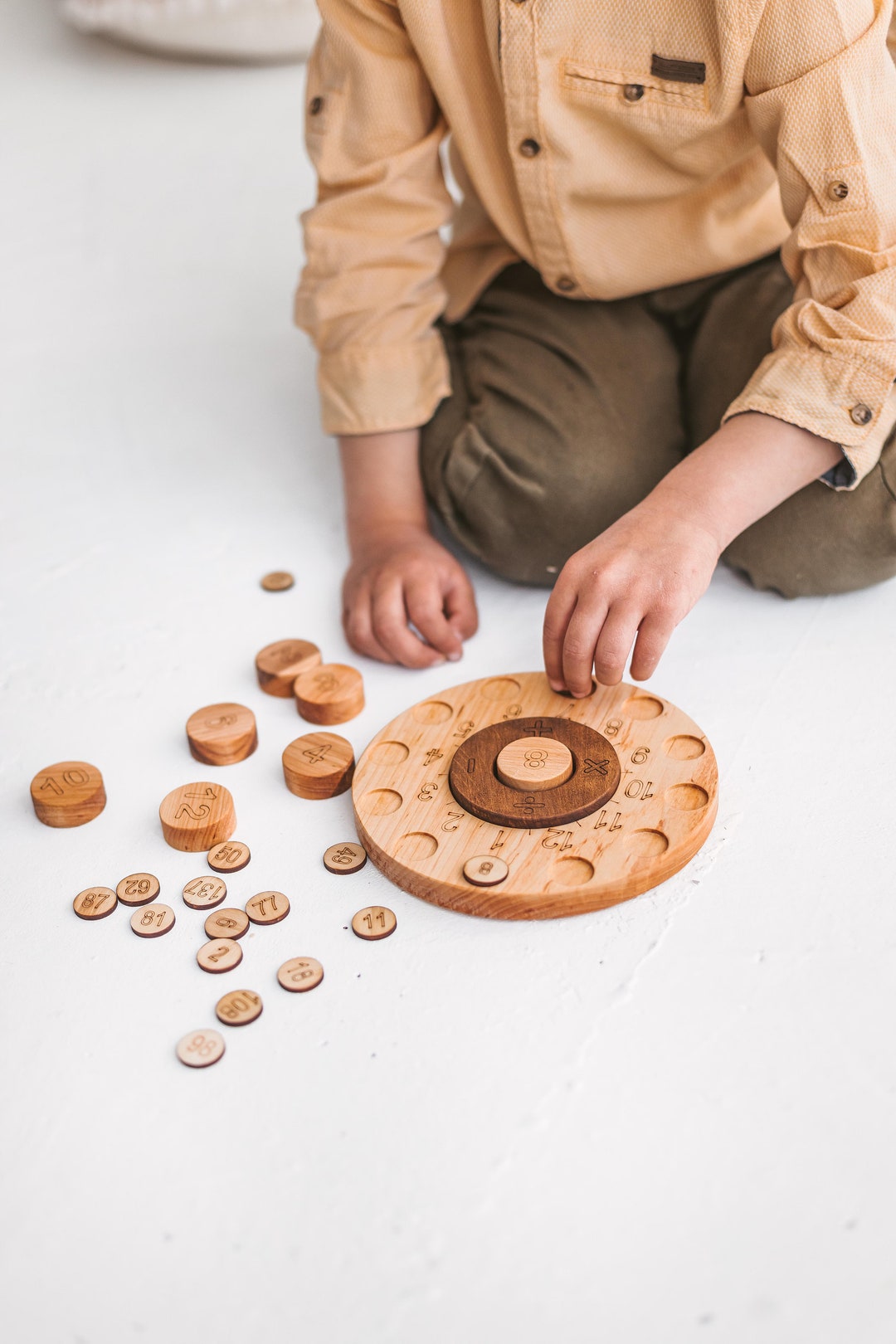 Math Ring for Numbers and Counting - Wooden Circle by Montessori Math ...