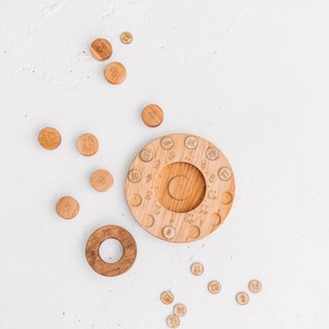 Math Ring for Numbers and Counting - Wooden Circle by Montessori Math ...