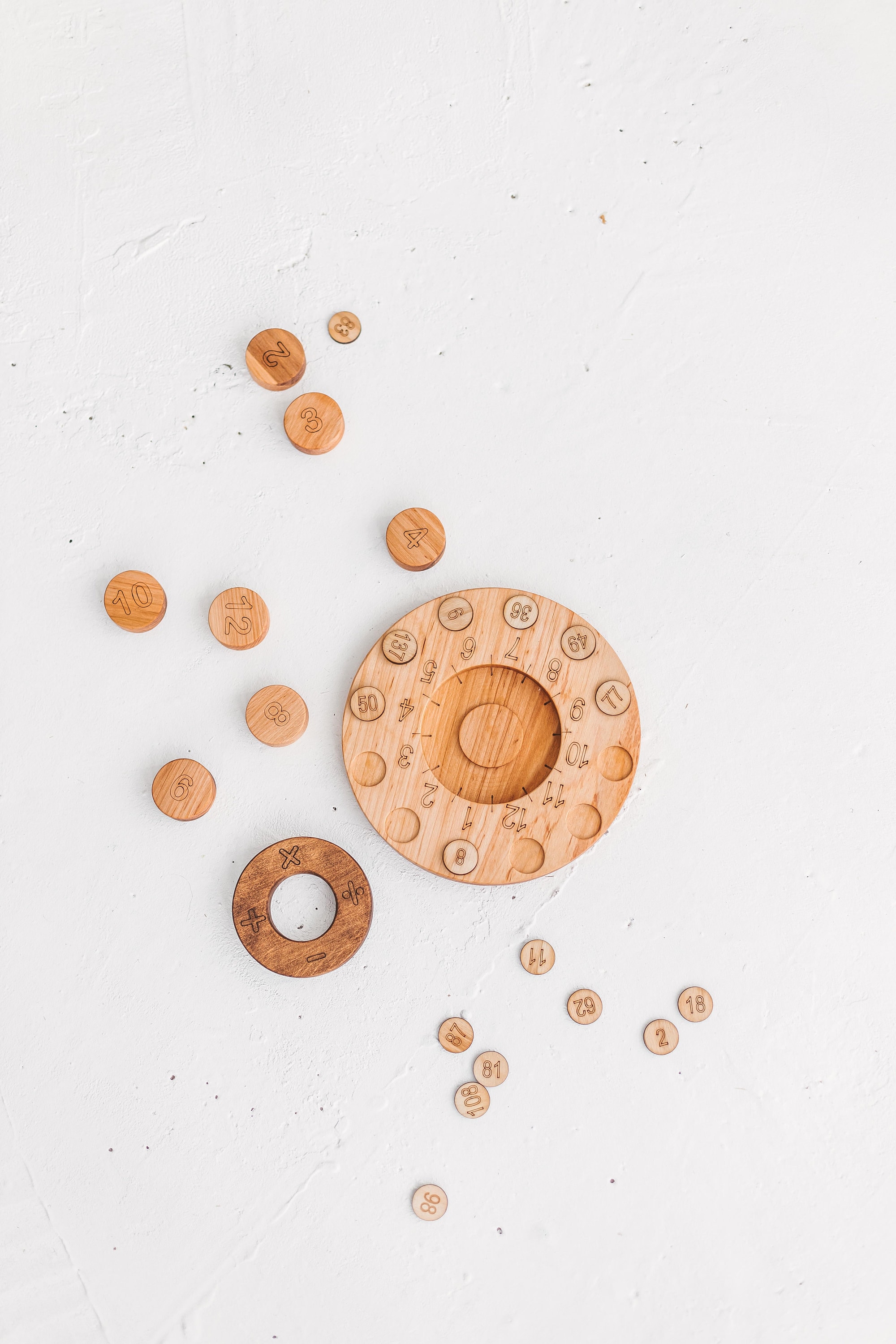 Mathe-Ring für Zahlen und Zählen Holzkreis von Montessori | Etsy