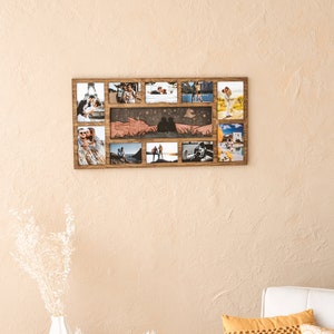 Custom Collage Frame, Couple Picture Frame Collage, Love Story Collage ...