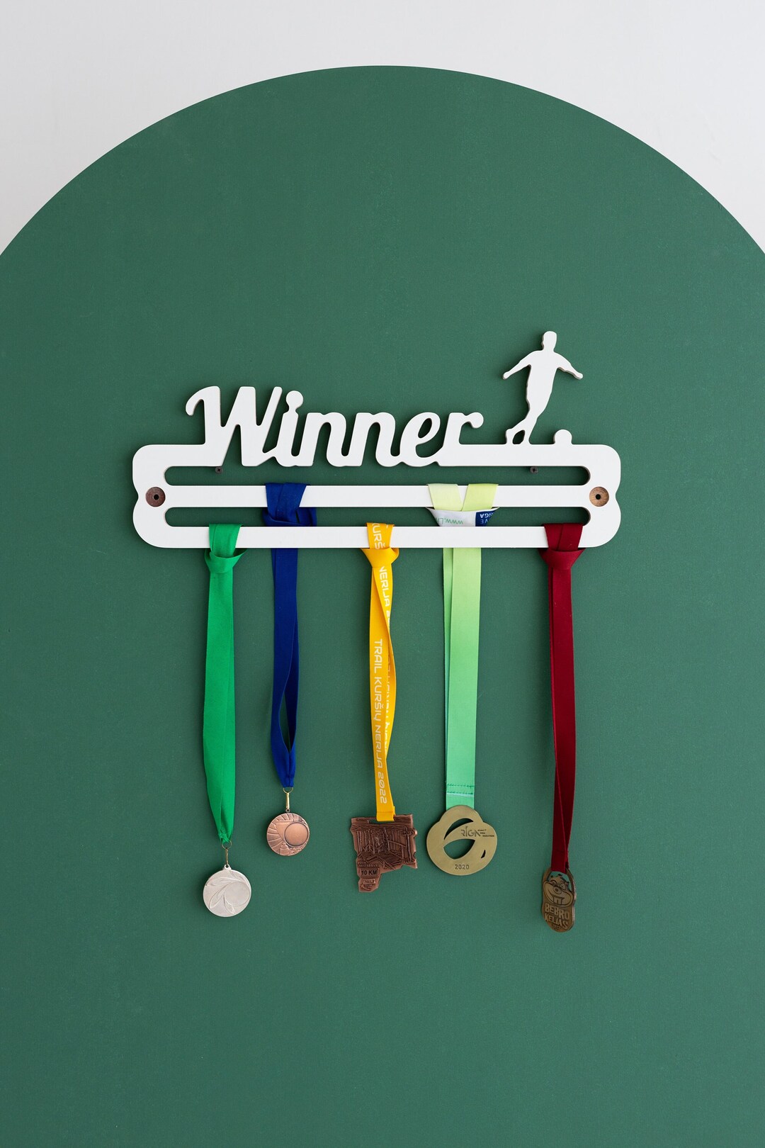 Custom Sports Medal Display Rack Personalized Soccer Medal - Etsy