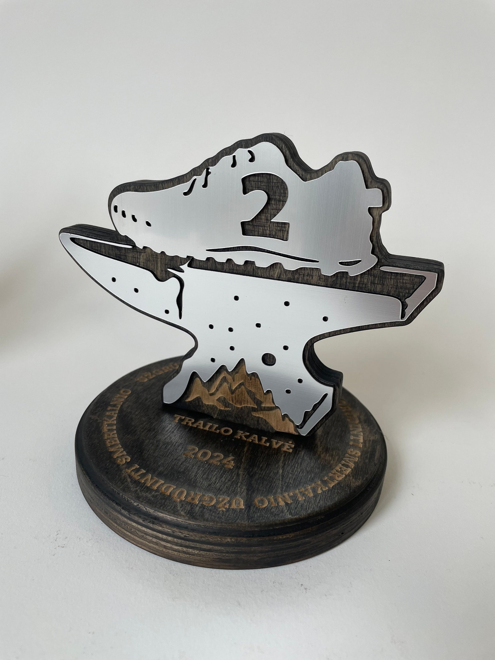 Wooden Sneaker Trophy, Golden Shoe Award, Engraved Custom Wooden Trophy ...
