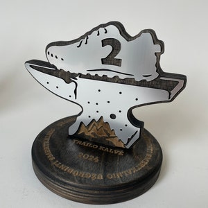 Wooden Sneaker Trophy, Golden Shoe Award, Engraved Custom Wooden Trophy ...