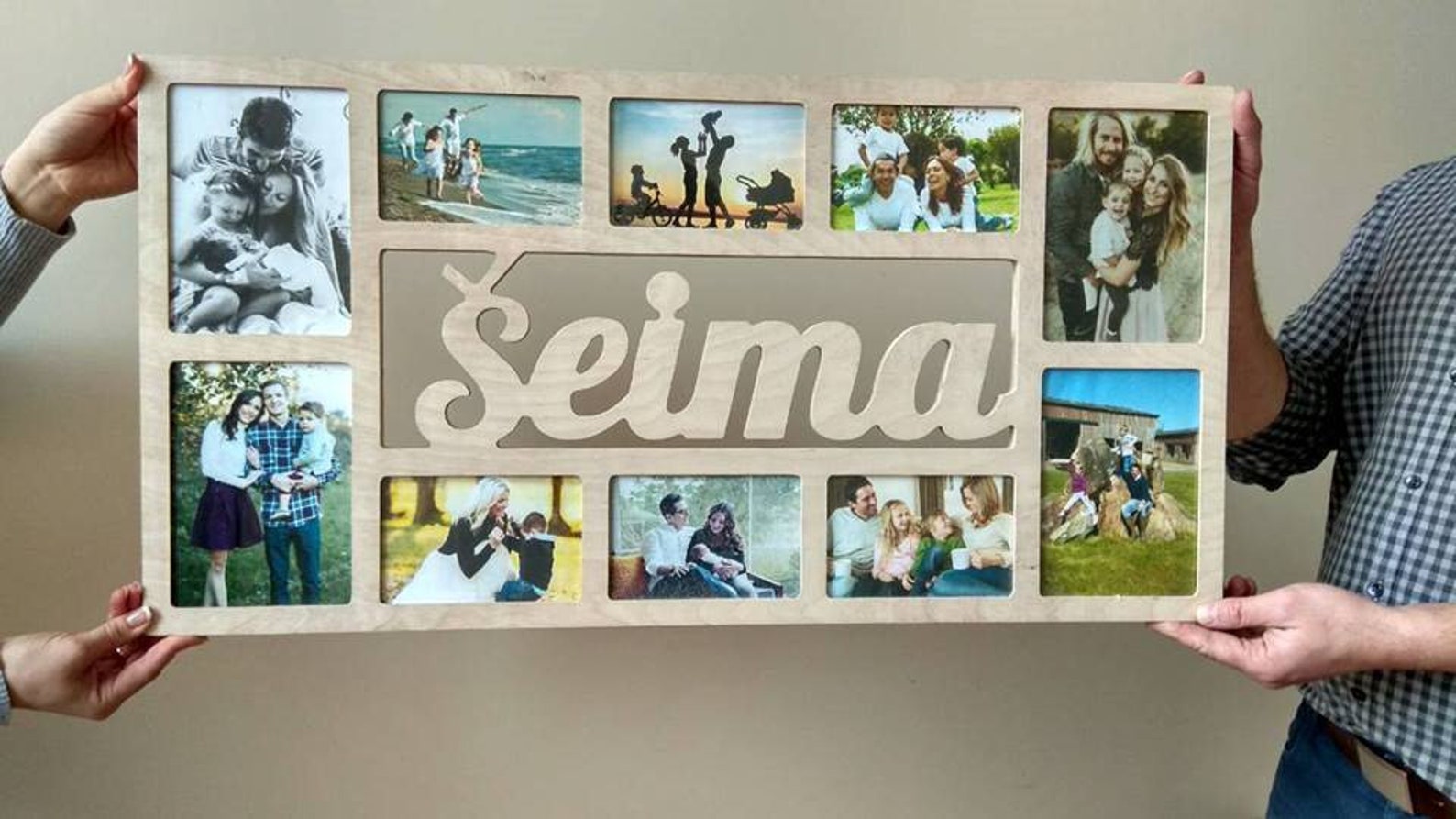 Custom Text Picture Frame Picture Frame Collage Collage - Etsy