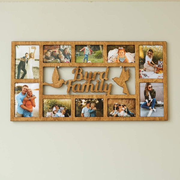 Wooden Photo Collage Frame - Etsy