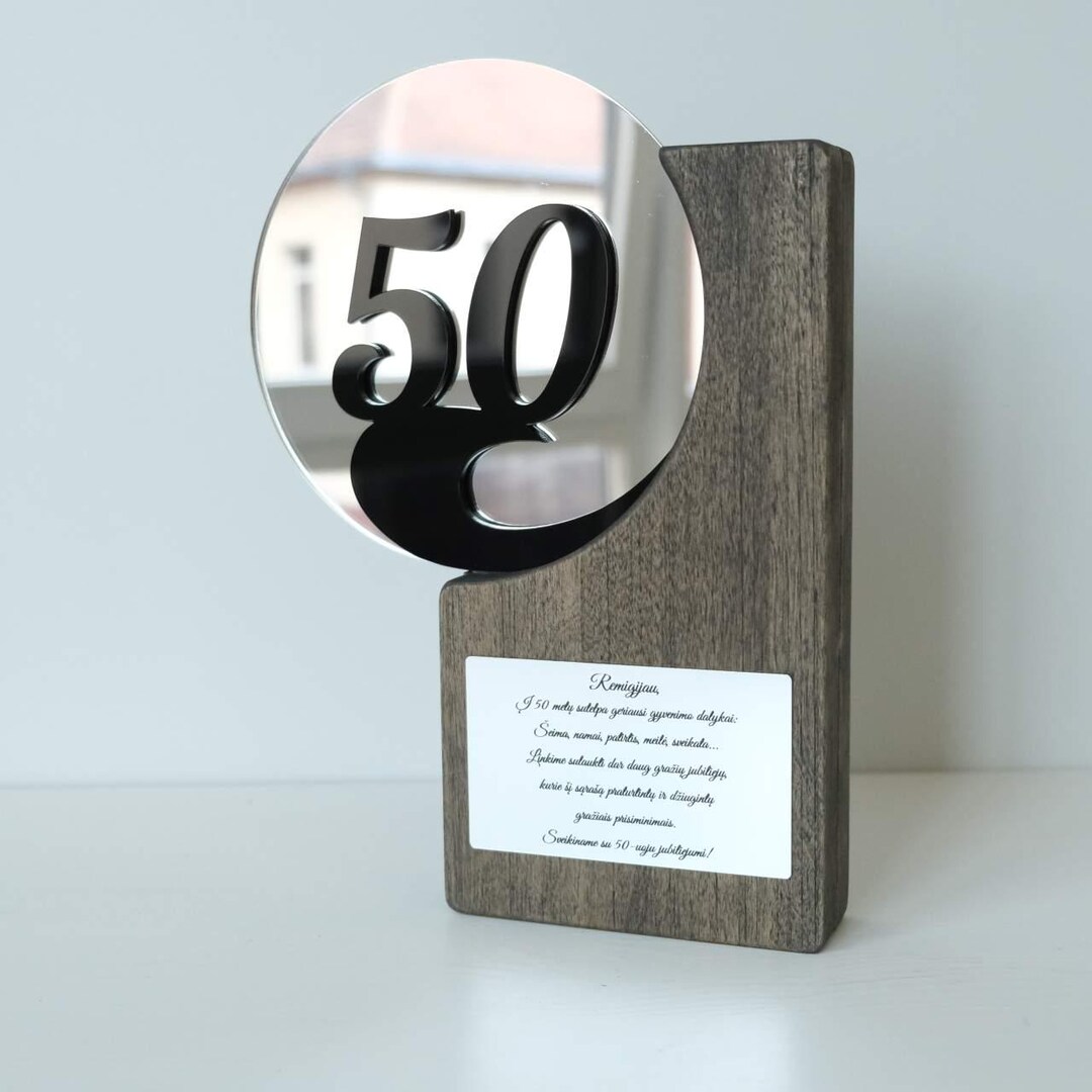 Modern Personalized Appreciation Trophy - Retirement Gift, Wooden Award ...