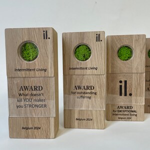 Custom Wooden Award - Personalized Award With Engraving, Award for Hard ...