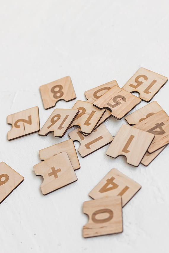 Wooden Numbers and Counting Blocks Gifts for Kids - Etsy