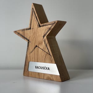 Custom Star Trophy - Sports Trophies, Corporate Gifts, Engraved Wooden ...