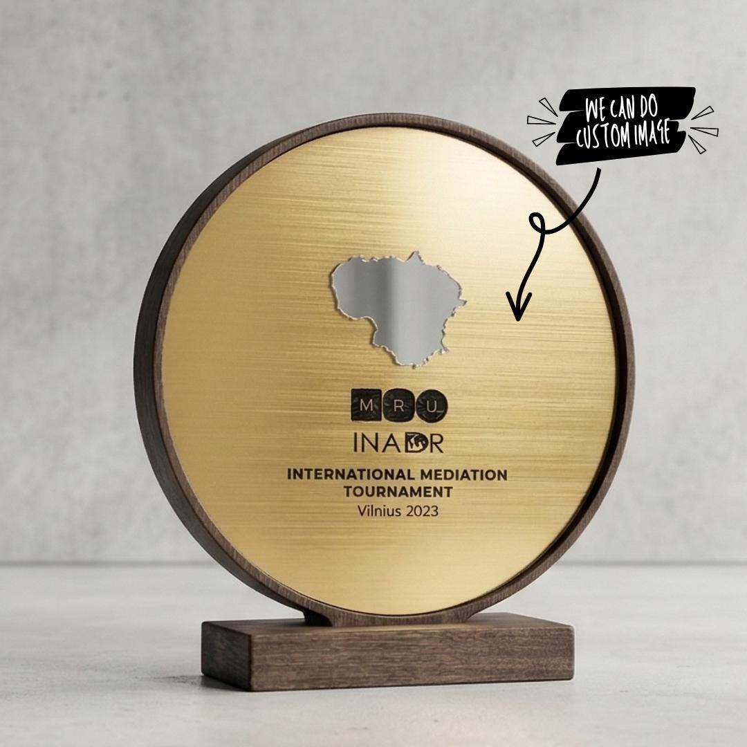 Custom Trophy and Wooden Award Plaque - Engraved Plaque for Corporate ...