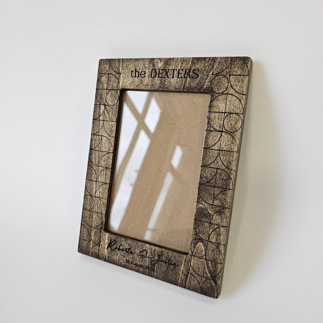 Engraved Gifts Wooden Photo Frame, Custom Photo Frame, Wedding Picture Frame, Custom Frame, Wood ...