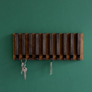 Keys Hanger, Entryway Organizer Wall - Coat Rack Wall Mount, Wood Key ...