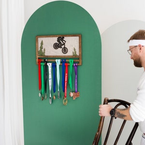 Cycling Medal Holder Medal Display for Cyclist Custom Medal Hanger Gift ...
