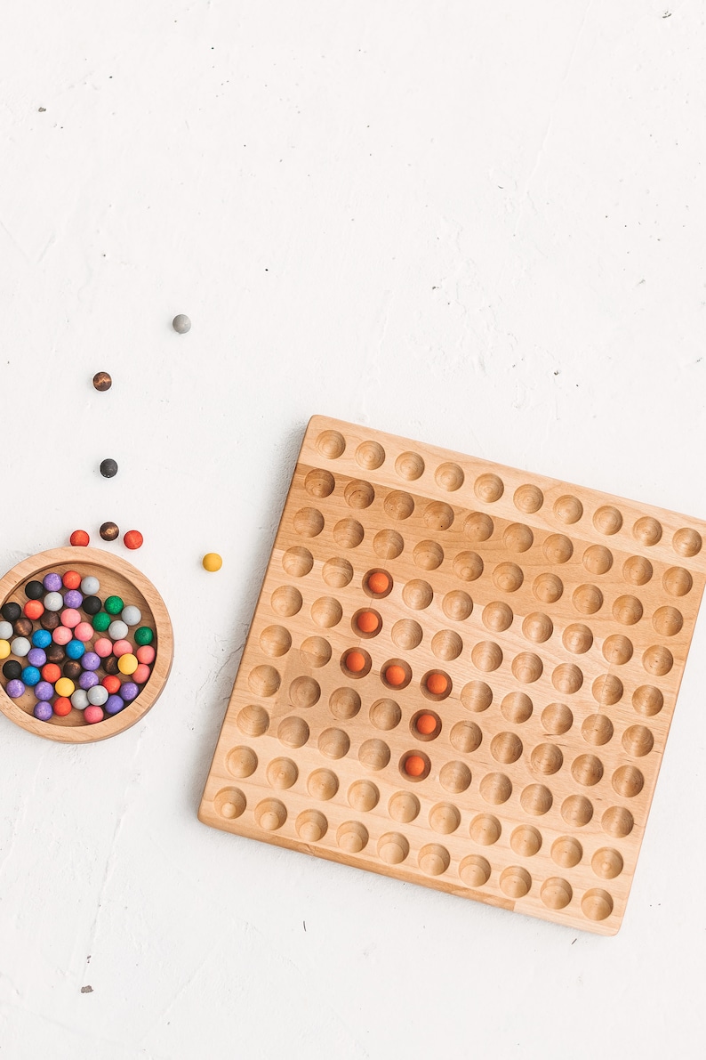 Montessori 100 Board Frame Plain or With Numbers Engraved | Etsy