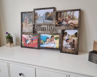 Wood Picture Photo Frames Hanging Photo Display Collage Large - Etsy