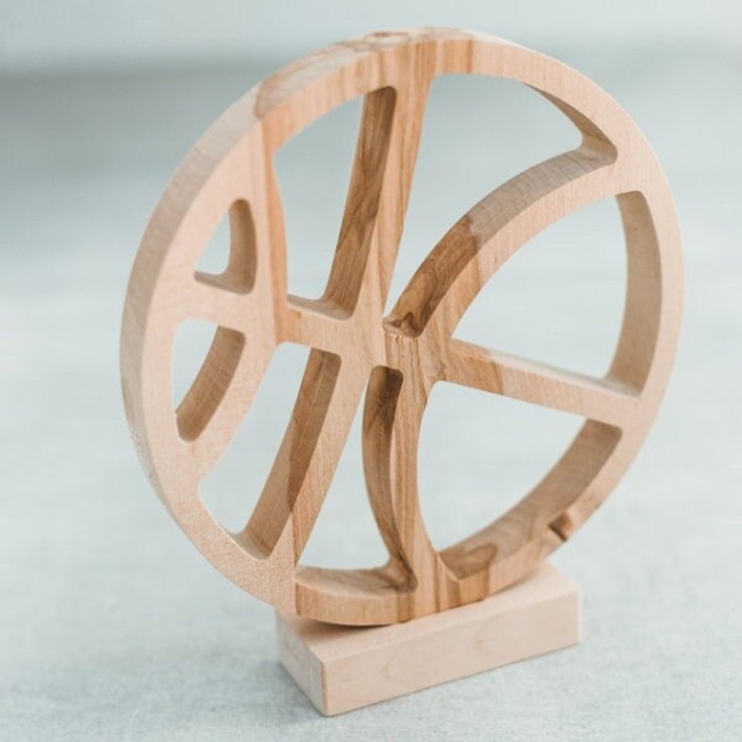 Customizable Wooden Basketball Trophy Personalized Engraved Award ...