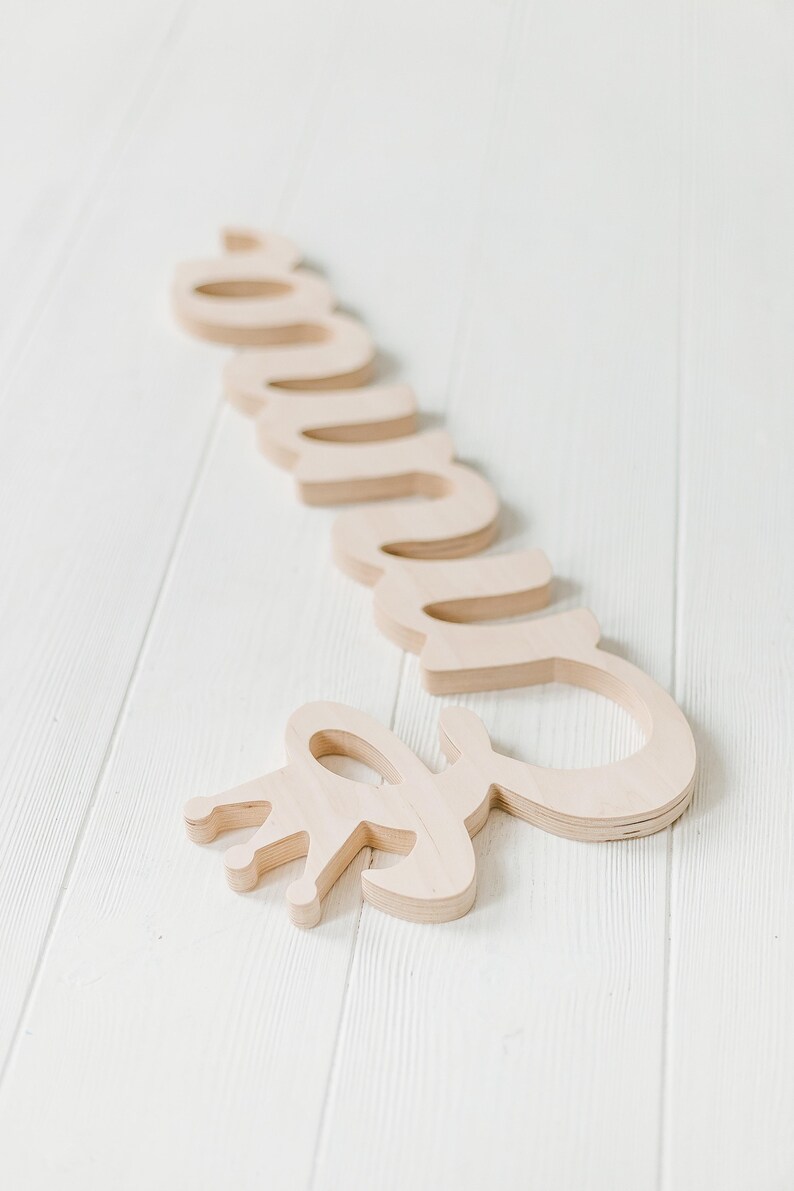 Wooden name letters custom sign as newborn photo prop Baby | Etsy