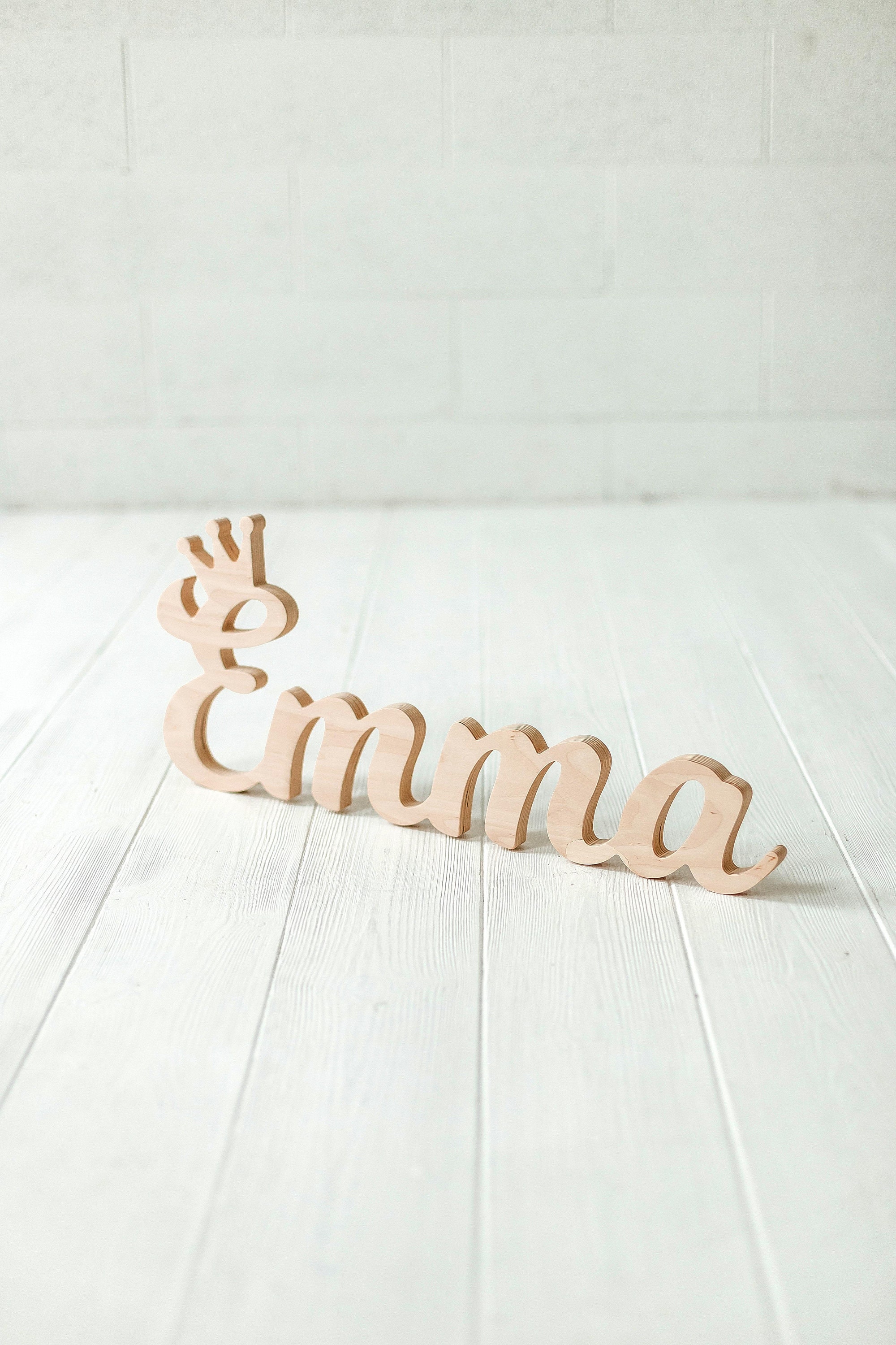 Wooden name letters custom sign as newborn photo prop Baby | Etsy