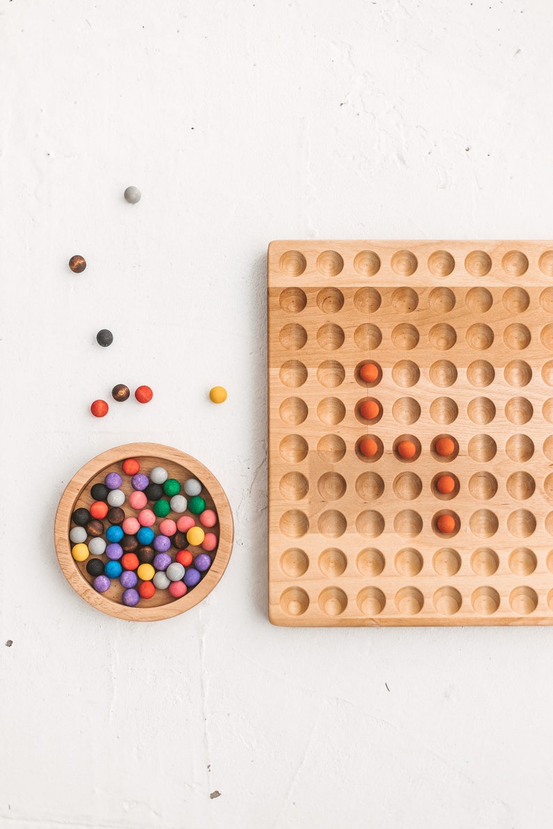 Montessori 100 Board Frame Plain or With Numbers Engraved | Etsy