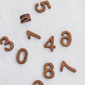 Wooden Numbers Learning Toys - Preschool Gifts for Kids - Montessori ...