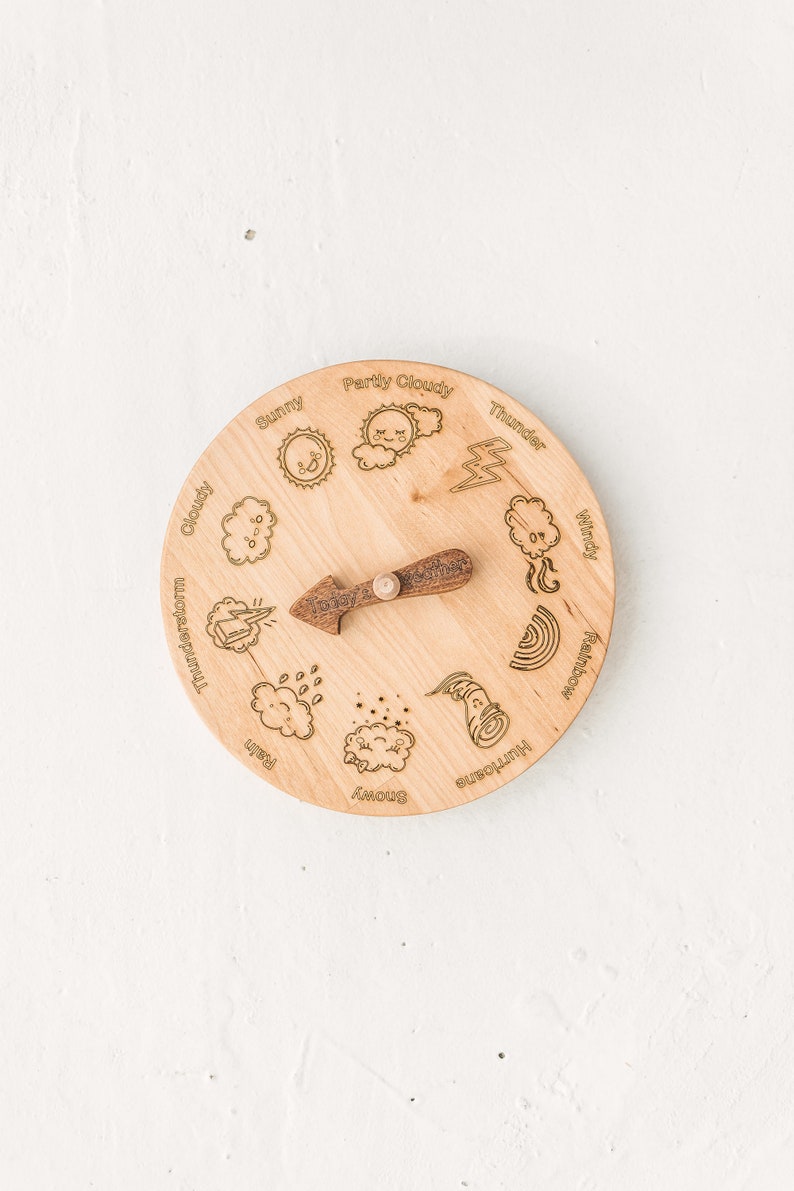 Weather Wheel Toy - Preschool Teaching - Weather Station for Kids ...