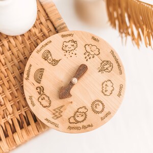 Weather Wheel Toy - Preschool Teaching - Weather Station for Kids ...