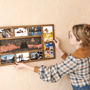 Custom Collage Frame, Couple Picture Frame Collage, Love Story Collage ...