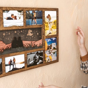 Custom Collage Frame, Couple Picture Frame Collage, Love Story Collage ...