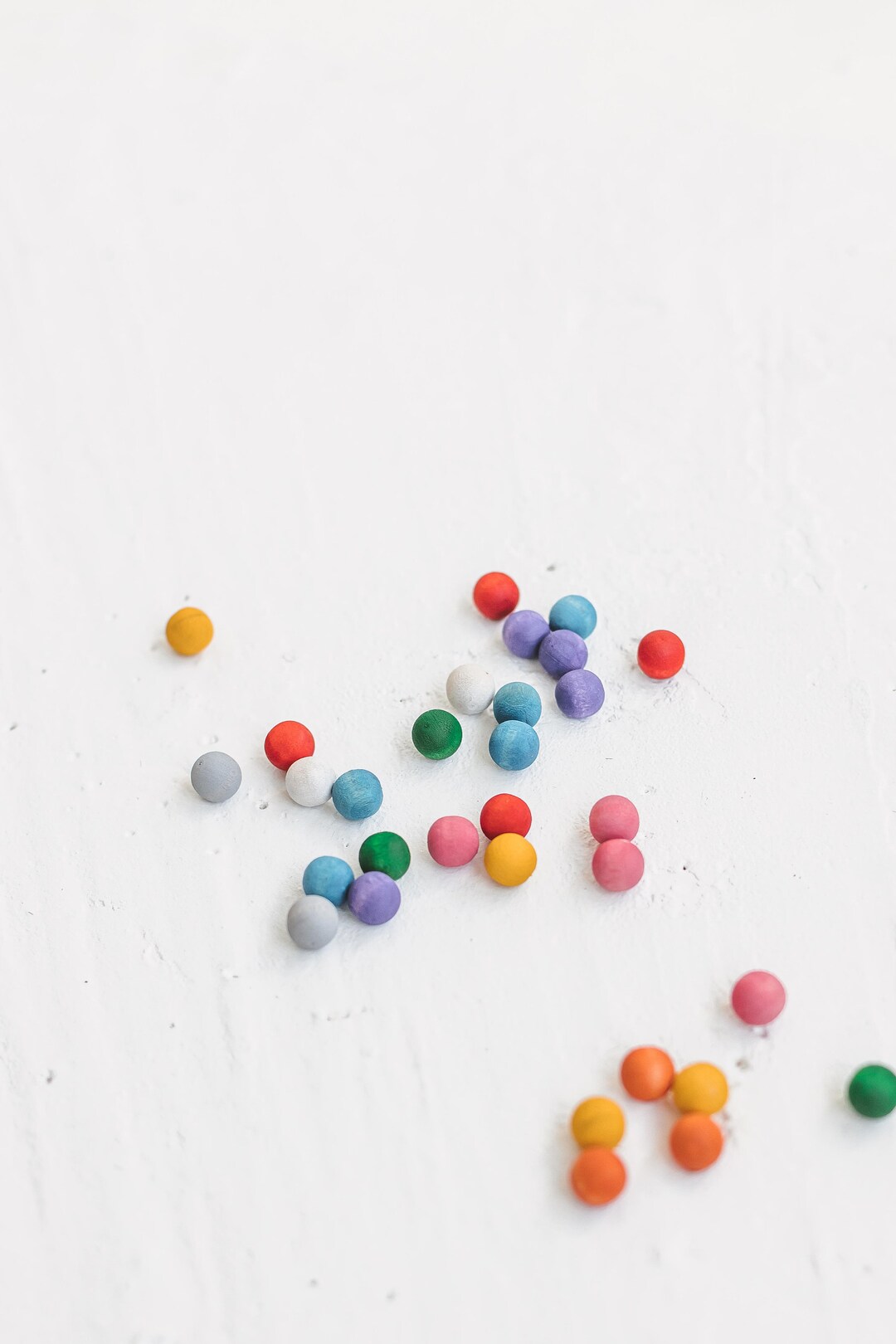 Colored Wooden Balls - Montessori Learning Baby Toys - Etsy