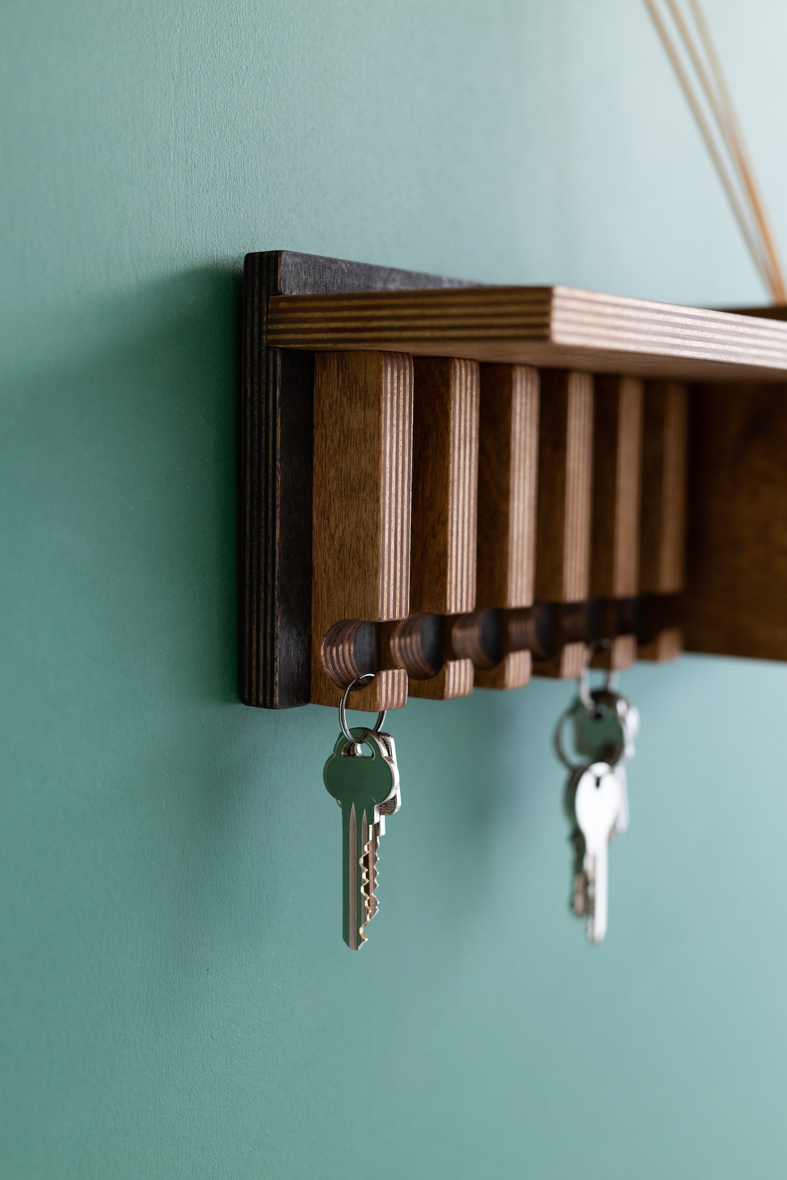 Keys Hanger, Entryway Organizer Wall - Coat Rack Wall Mount, Wood Key ...