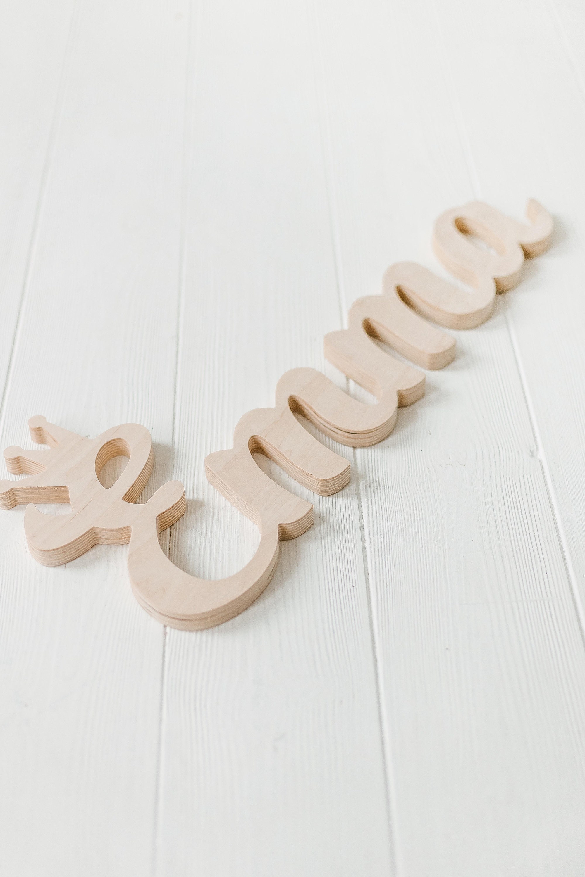 Wooden name letters custom sign as newborn photo prop Baby | Etsy