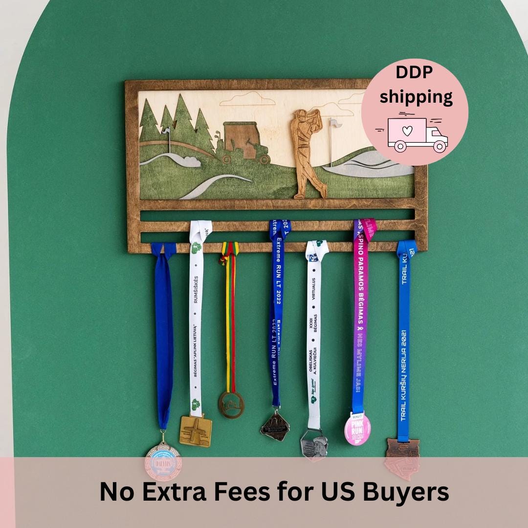 CUSTOM Medals Hanger, Custom Medal Display, Mothers Day Gift for Golf ...